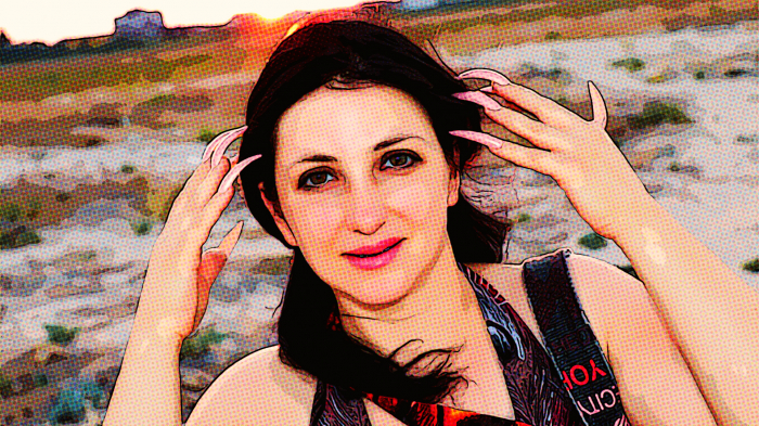 Photoshoot with my face for video "Long nails 👣 relaxing music of the ...