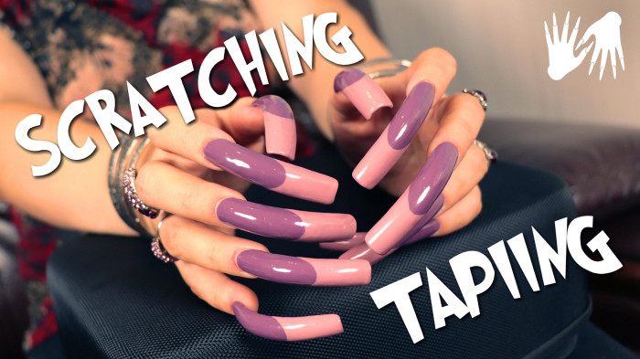 Long Nails ️ Scratching and Tapping - Lora Long Nails