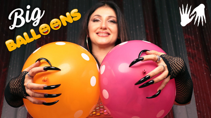 Big Ball😳ns & Sharp Black Nails - Lora Long Nails