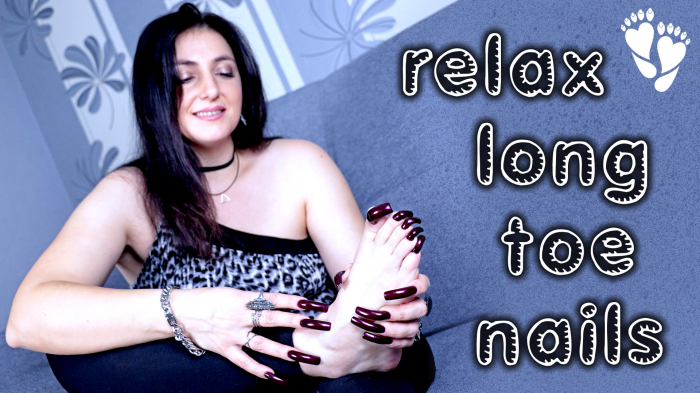 🎶 Relax LONG toe NAILS - Lora Long Nails