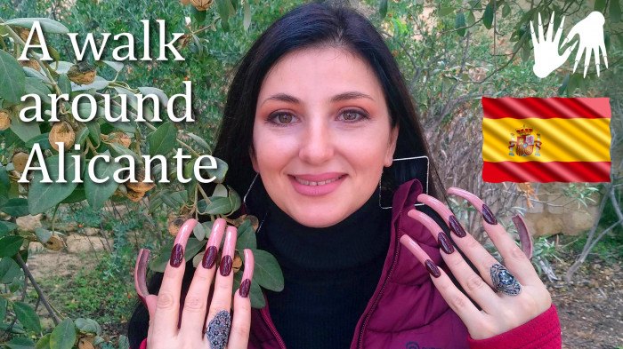 A walk around Alicante ⛰ Lora's VERY LONG NAILS - Lora Long Nails