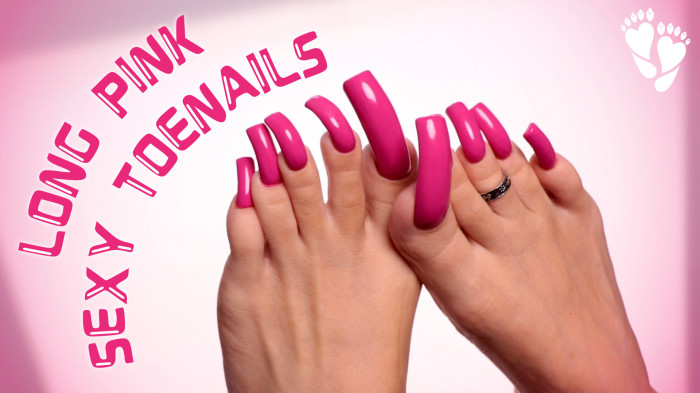 PINK 💗 TOENAILS 🍆 MOVEMENTS - Lora Long Nails
