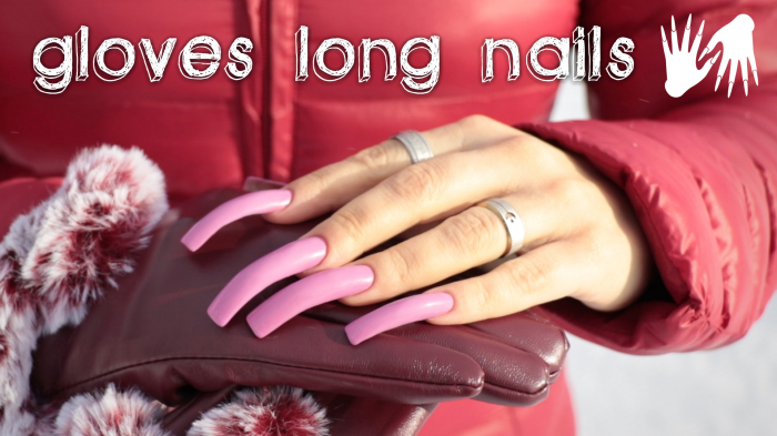 ️ Winter, snow, long NAILS 🌡️ -20°C (-4°F) - Lora Long Nails