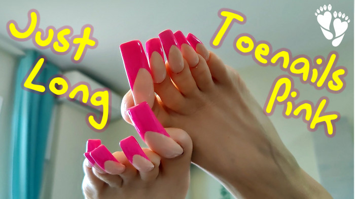 JUST PINK 💓 TOENAILS - Lora Long Nails
