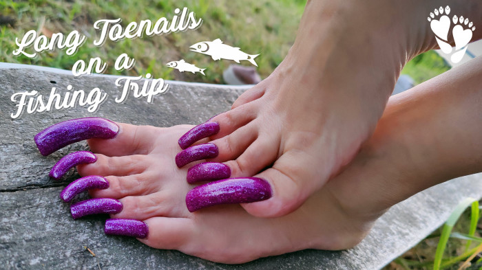 🎣Long Toenails on a Fishing Trip - Lora Long Nails