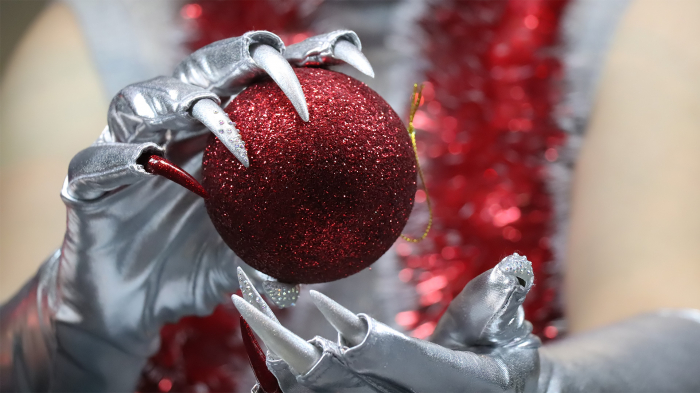 New Year's long nails - photo shoot for the video (archive 06.01.2020 ...