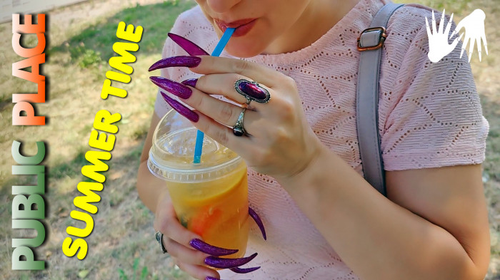 ☀️Summer TIME🍹Long STILETTO NAILS - Lora Long Nails