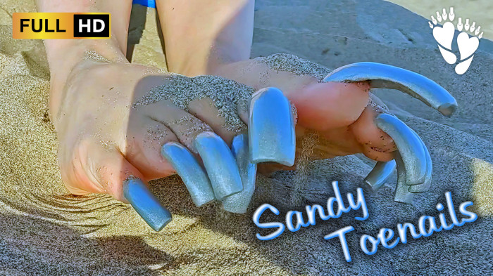 Sandy Toenails - Lora Long Nails